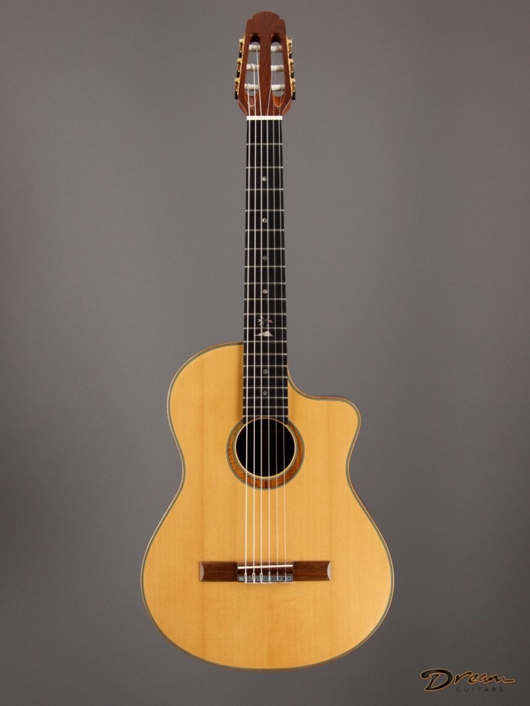 2002 Steve Grimes Nylon Cutaway, Brazilian Rosewood/Spruce - Dream Guitars