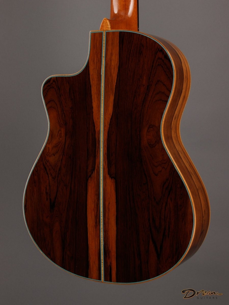 2002 Steve Grimes Nylon Cutaway, Brazilian Rosewood/Spruce - Dream Guitars