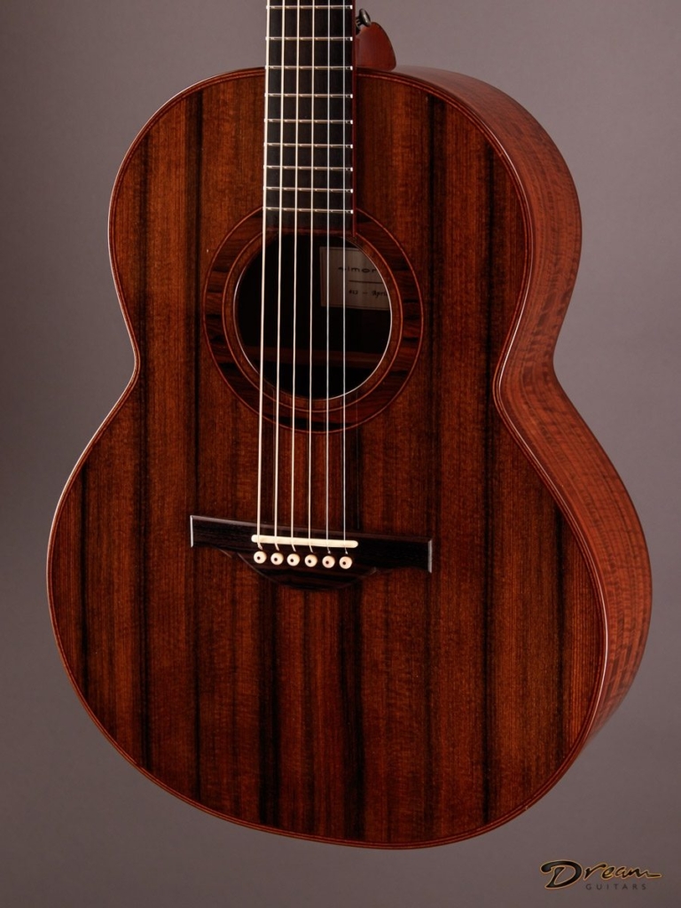 2009 Simon Fay OM, Flamed Claro Walnut/Sinker Redwood - Dream Guitars