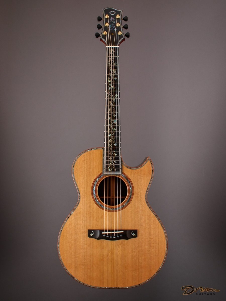 2017 Olson 40th Anniversary SJ Cutaway, Brazilian Rosewood/Sinker Cedar ...
