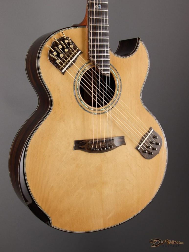 Brand New Borghino Shakti Deluxe, Ziricote/Alpine Spruce - Dream Guitars