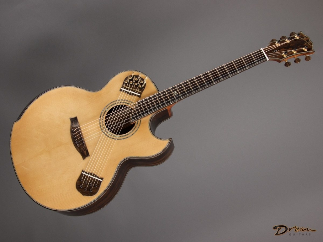 Brand New Borghino Shakti Deluxe, Ziricote/Alpine Spruce - Dream Guitars