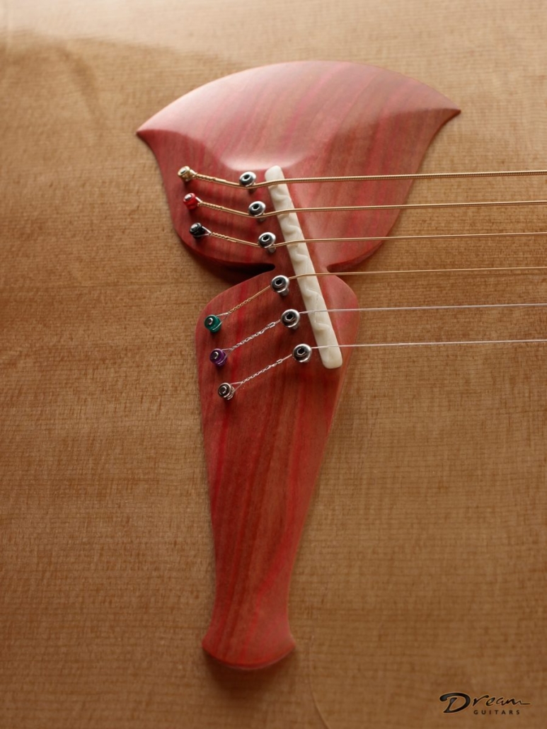 Brand New Klein Big Pink 457, Pink Ivory/Bearclaw Sitka - Dream Guitars