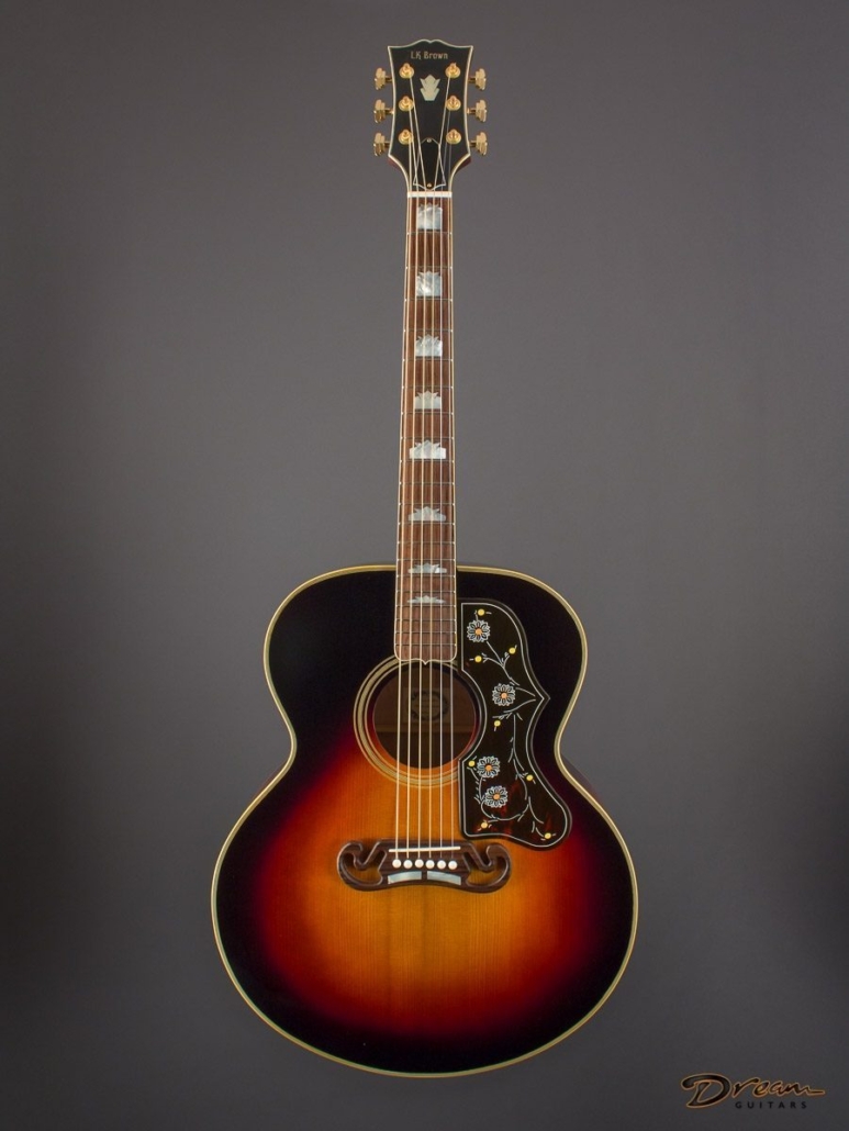 New Brown SJ-200, Figured Maple/Torrefied Adirondack Spruce - Dream Guitars