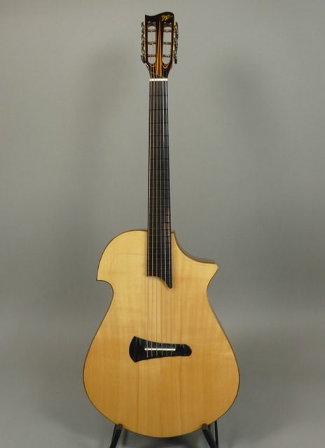1999 Boaz Clarita Negra Engelmann Spruce Top & Back Brazilian Sides ...