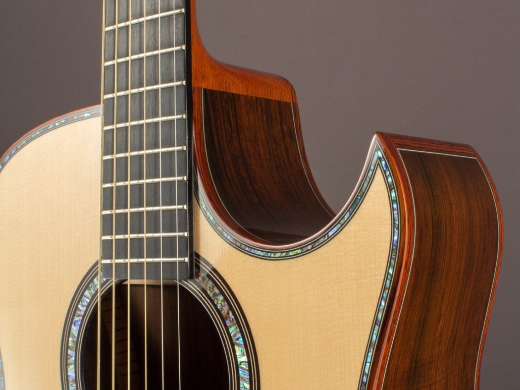 New Keller Rose, Dream Series Brazilian/Adirondack (Red) - Dream Guitars
