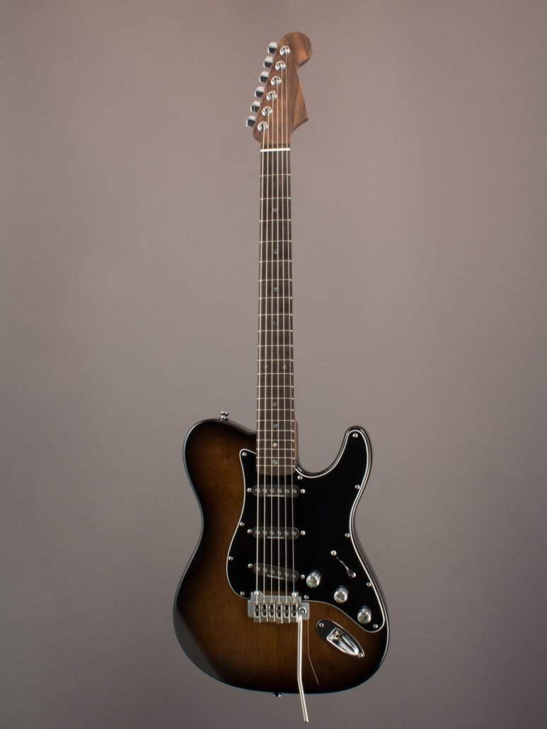 Fender/Warmoth Custom Telecaster Stratocaster Hybrid Walnut Burst ...