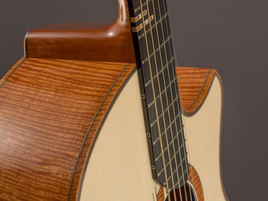 2018 Robbins R.1c, Fiddleback Mahogany/Engelmann Spruce - Dream Guitars