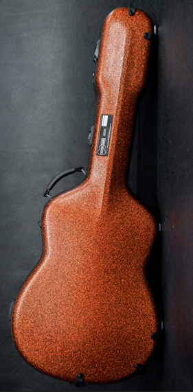 Calton Flight Case for Sobell Octave Mandolin, Bonfire Orange Textured ...