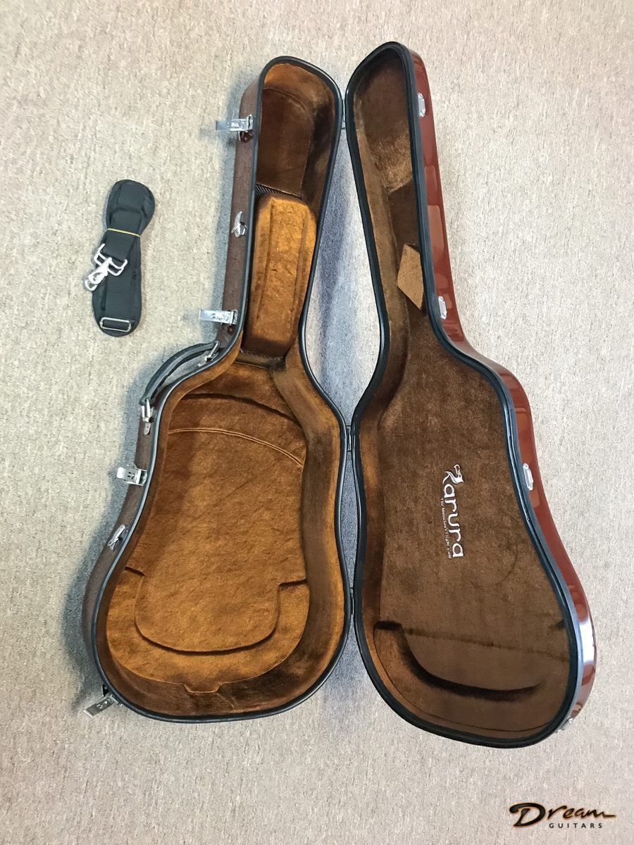 Karura Dreadnought Guitar Carbon Fiber Flight Case - Cocoa Brown/Brown ...