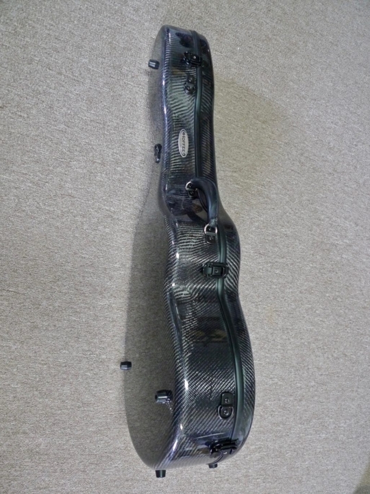 Hoffee Deluxe Carbon Fiber Case, OM/000, Black/Black Includes Padded ...