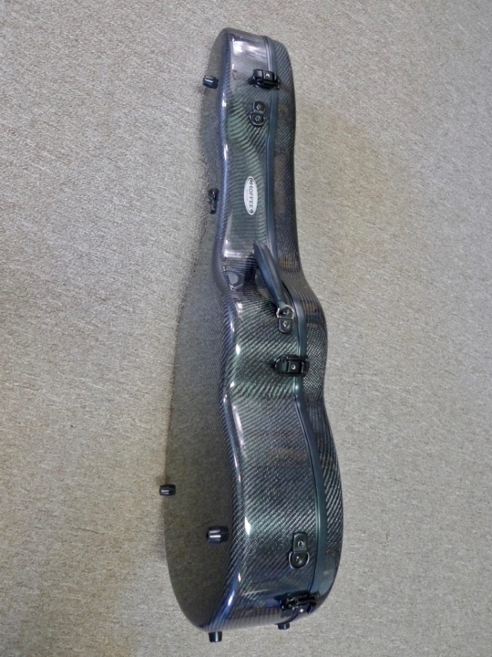 Hoffee Deluxe Carbon Fiber Case, Dreadnought, Black/Black, Includes ...