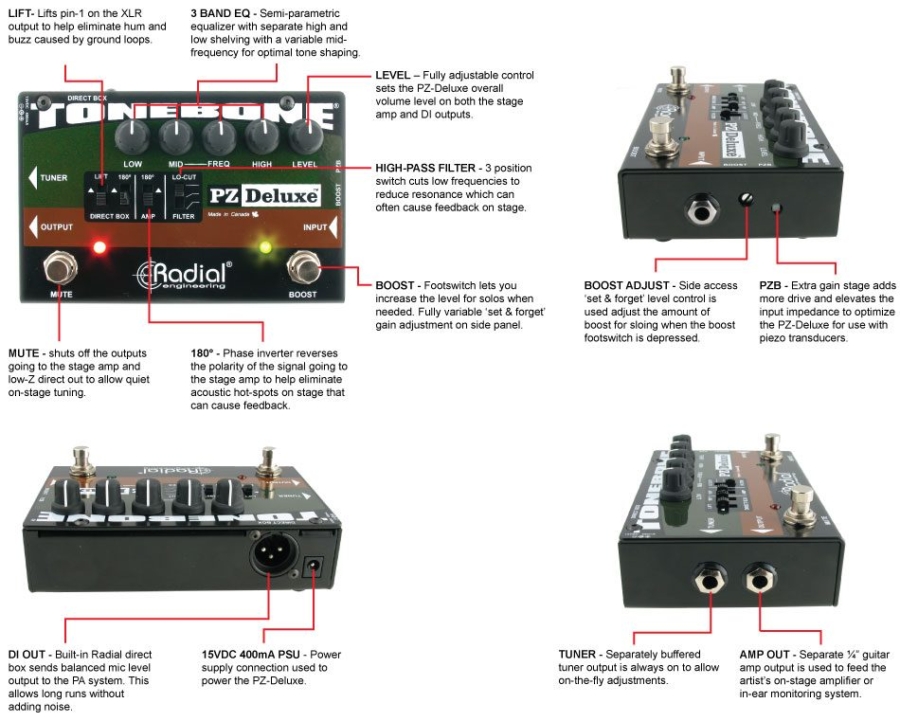 Radial Engineering PZ-Deluxe - Dream Guitars