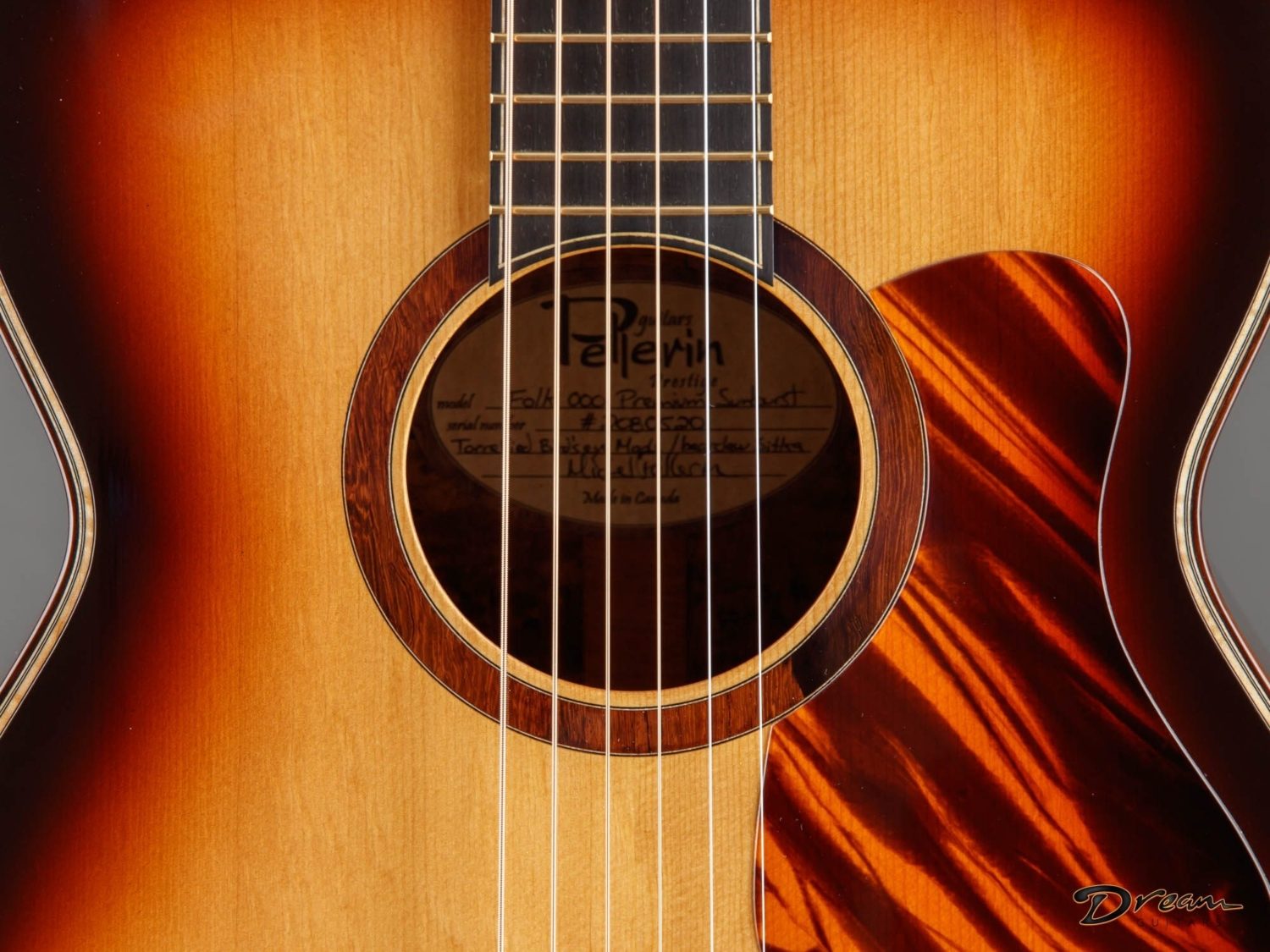 2020 Pellerin Folk 000, Torrefied Birdseye Maple/Bearclaw Sitka Spruce ...