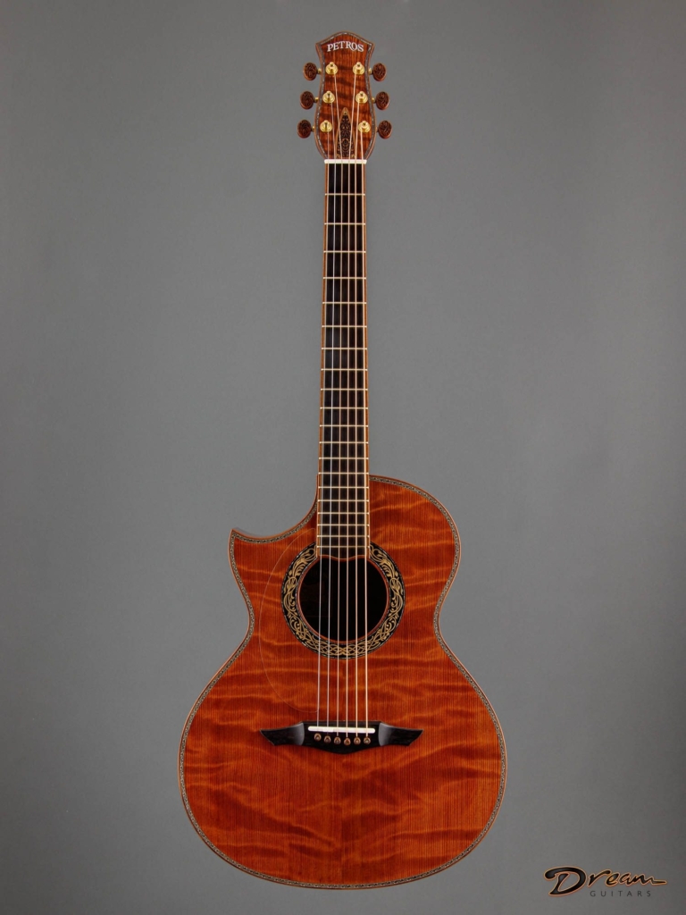 2014 Petros FS Lefty, Curly African Rosewood (Bubinga)/Curly Redwood ...