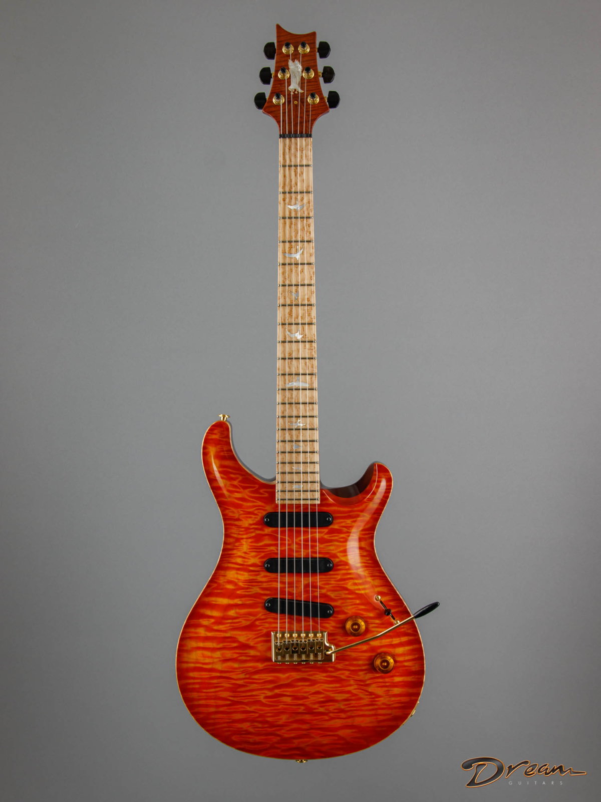 2009 PRS Private Stock 305, Solana Burst One Piece Quilted Top Birdseye ...
