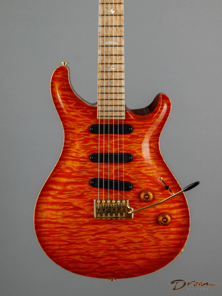 2009 PRS Private Stock 305, Solana Burst One Piece Quilted Top Birdseye ...