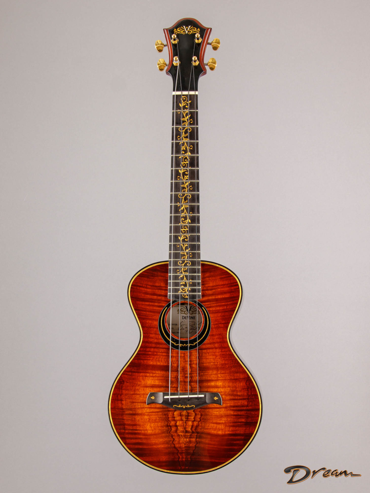 Devine Tenor Ukulele, All Koa - Dream Guitars